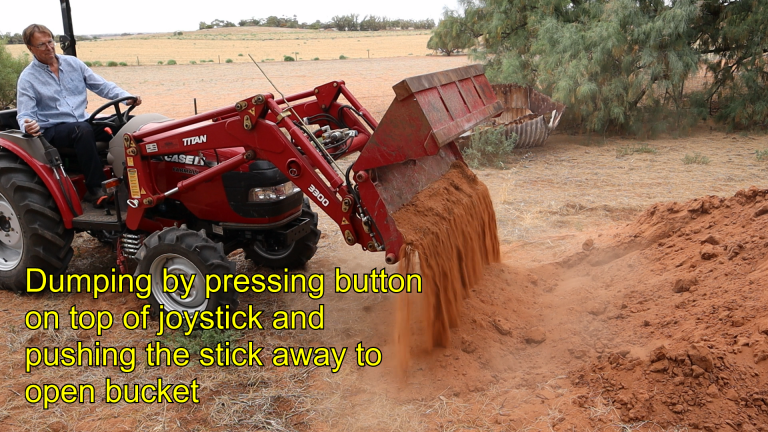 How to operate a frontend loader with 4 in 1 bucket on a tractor ← ...